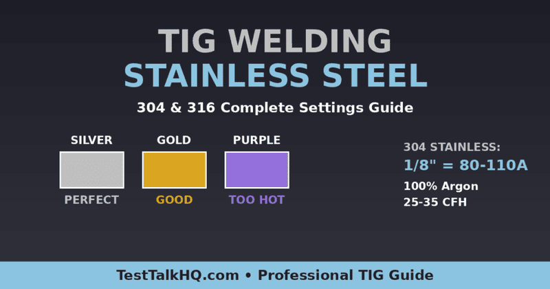 TIG Welding Stainless Steel: Complete Settings Guide & Techniques ...
